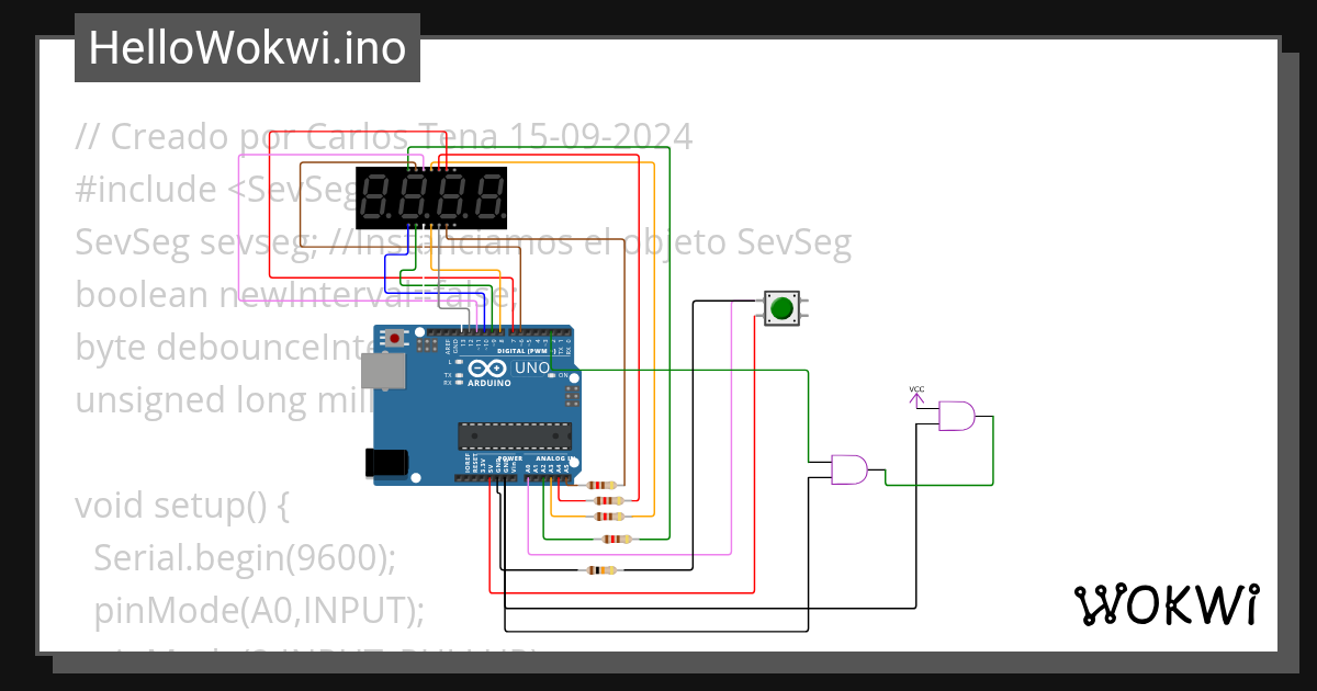 Contador - Wokwi ESP32, STM32, Arduino Simulator