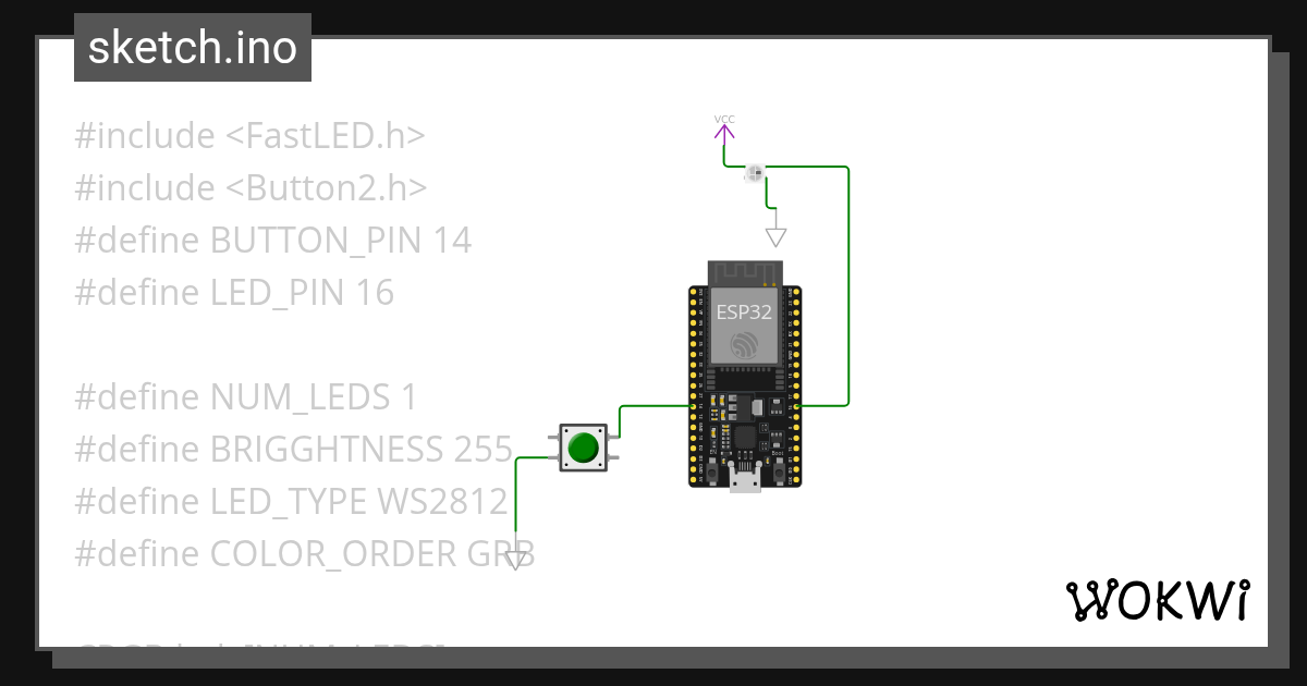 ESP32 ws2812 - Wokwi ESP32, STM32, Arduino Simulator