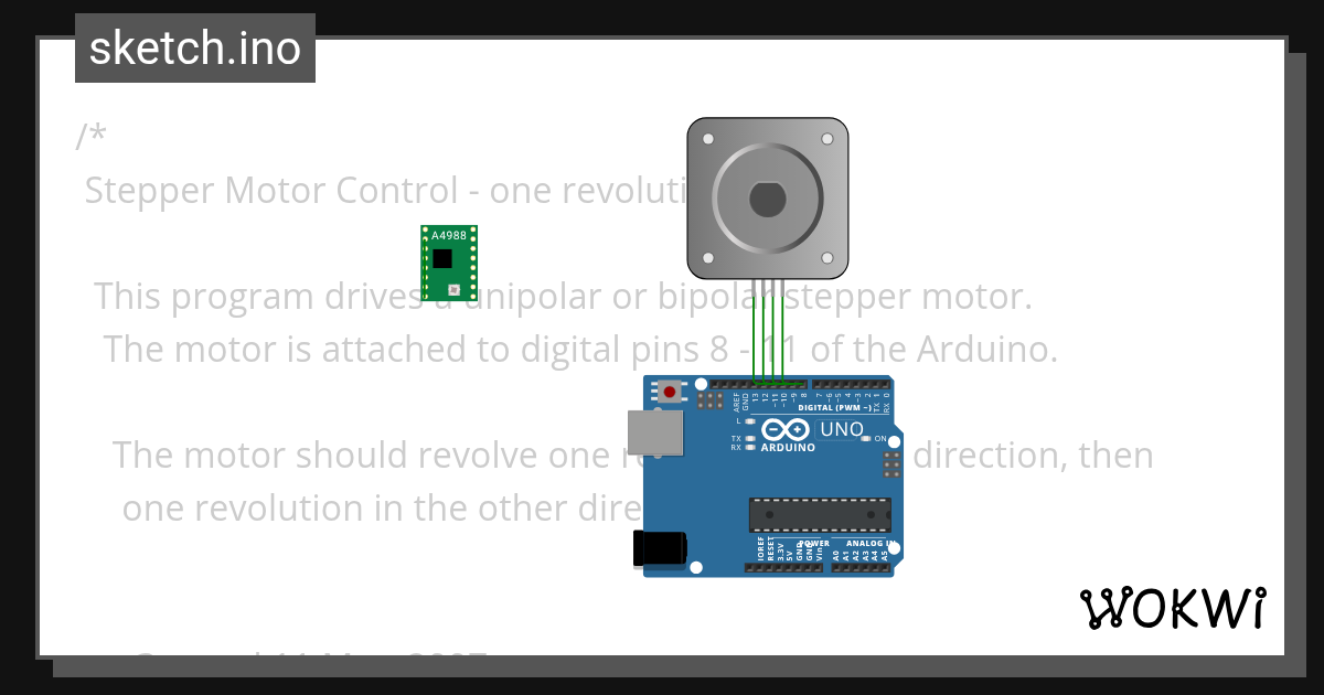 Stepper - Wokwi ESP32, STM32, Arduino Simulator