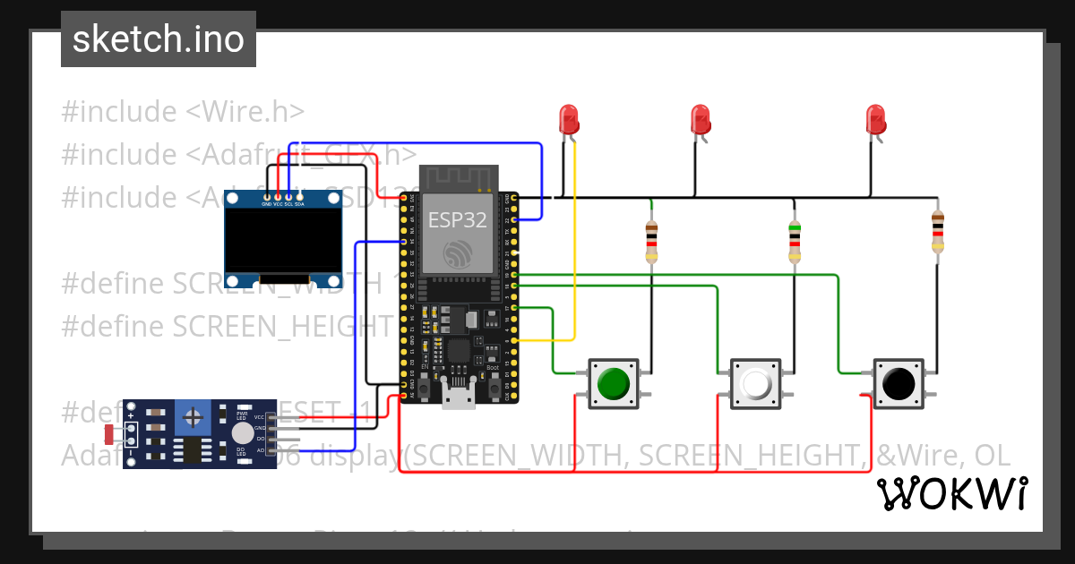 esp32 panel selection - Wokwi ESP32, STM32, Arduino Simulator