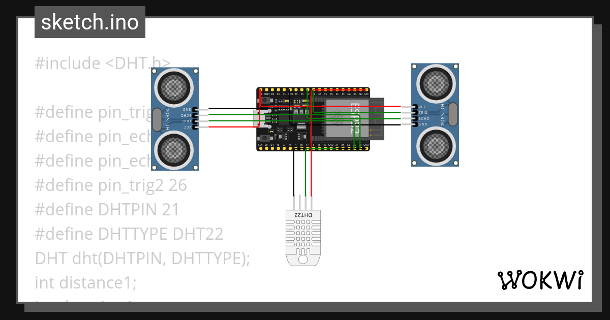 u&DHT - Wokwi ESP32, STM32, Arduino Simulator