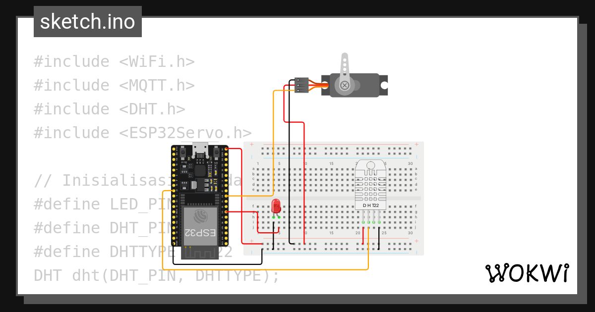 Led And Dht22 Web Wokwi Esp32 Stm32 Arduino Simulator 1385