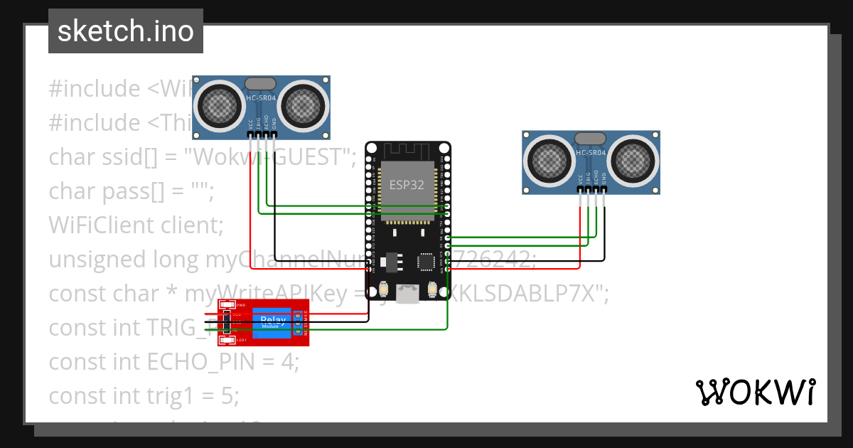 Reservoir automation - Wokwi ESP32, STM32, Arduino Simulator