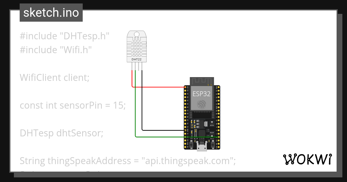 Iot Based Weather Data System Using Esp32 Wokwi Esp32 Stm32 Arduino Simulator 