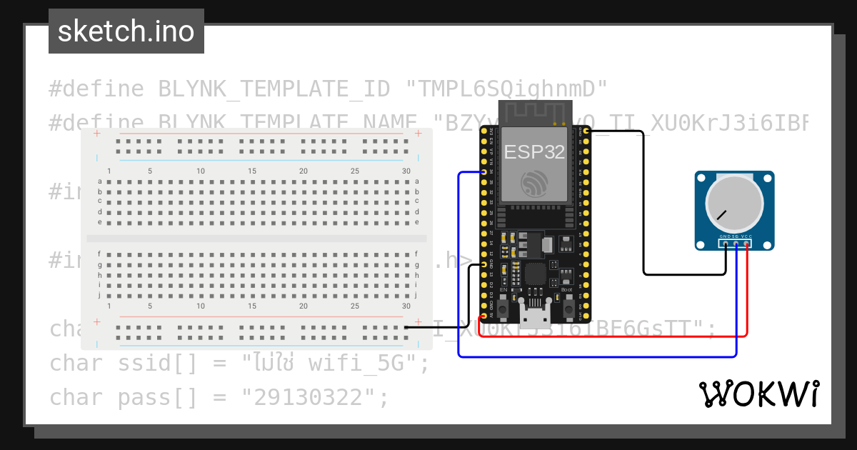 ตรวจจับควันบุหรี่ Copy Wokwi Esp32 Stm32 Arduino Simulator