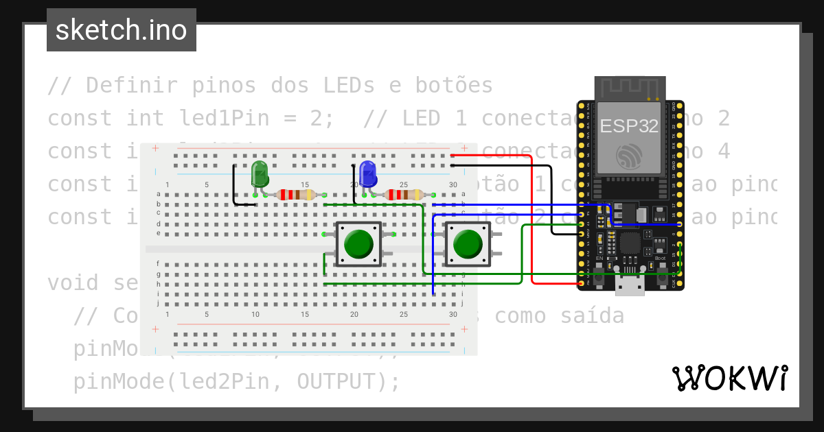 Wiliamformagio Questão 02 Wokwi Esp32 Stm32 Arduino Simulator