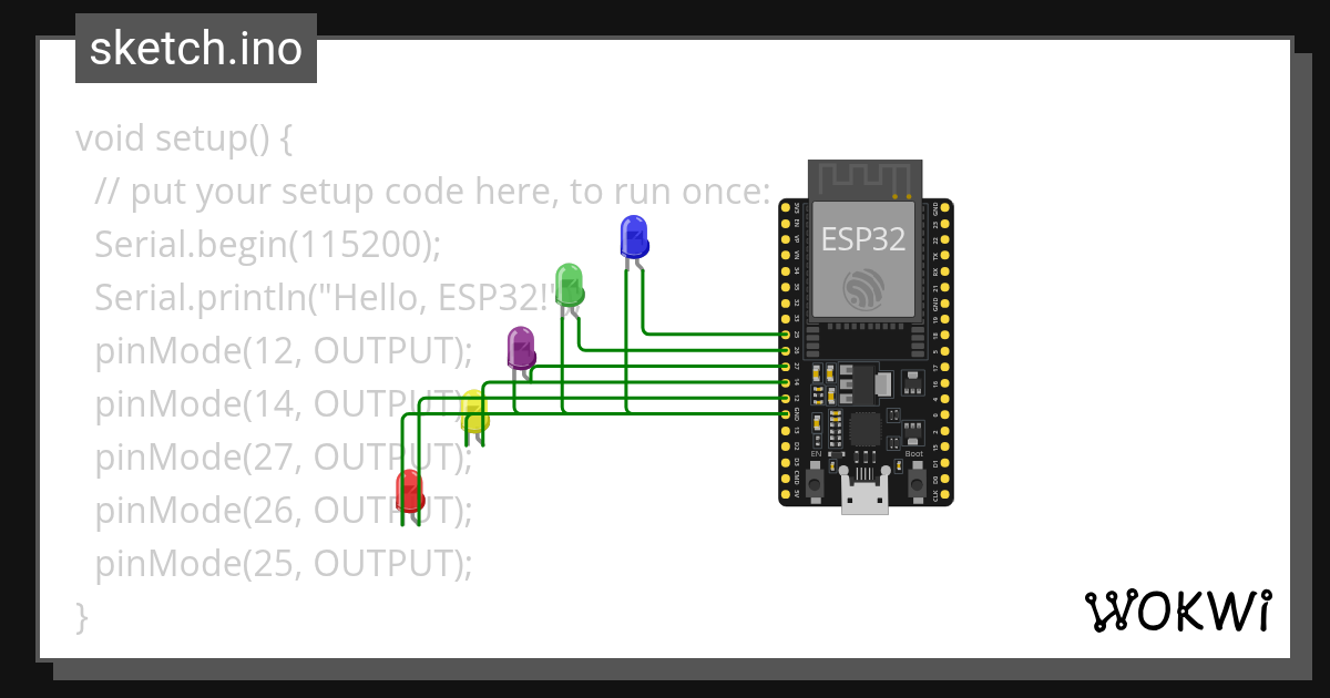Sept 16 Homework 1 - Wokwi ESP32, STM32, Arduino Simulator