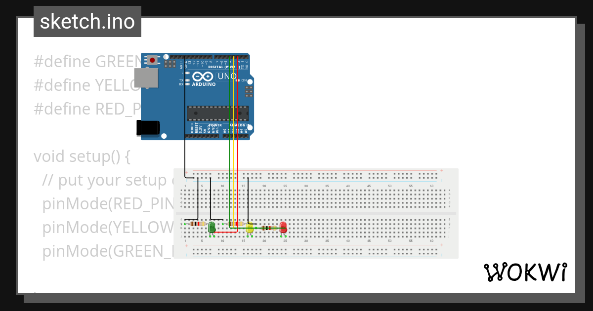 Traffic Light Wokwi Esp32 Stm32 Arduino Simulator 0832