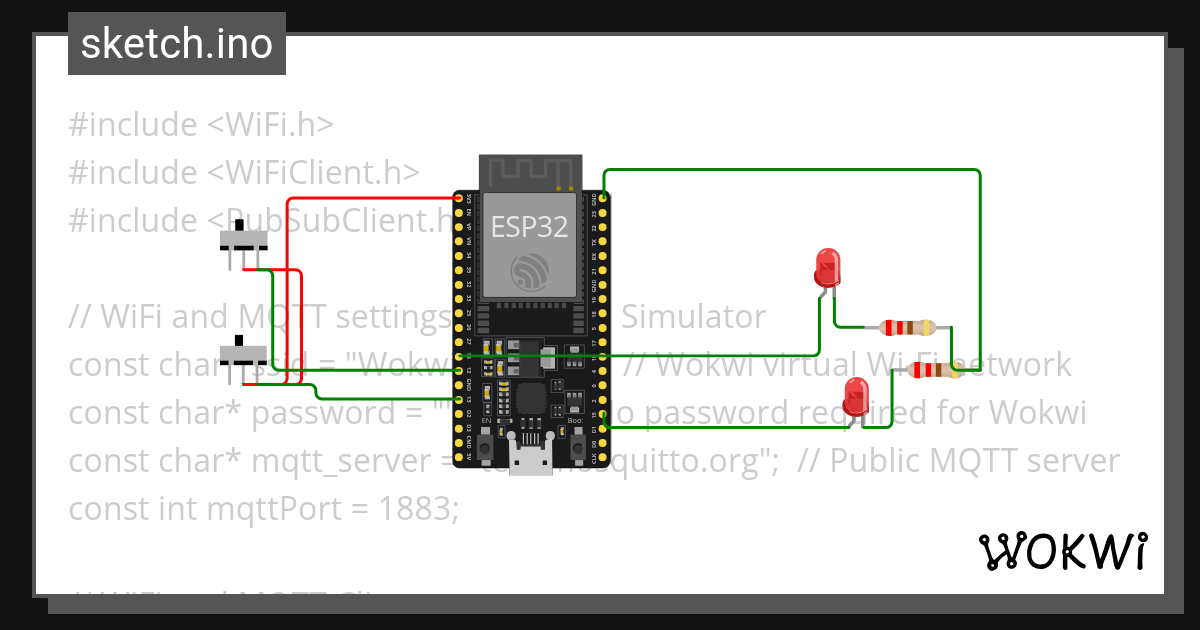 Wokwi - Online ESP32, STM32, Arduino Simulator