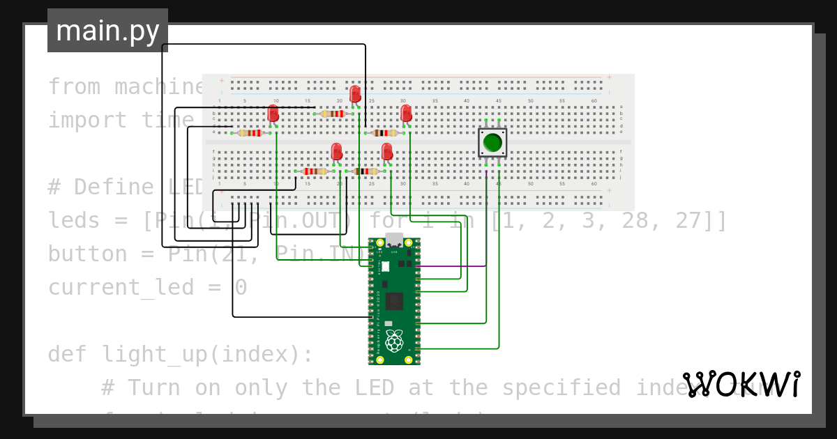 3 Led Bi Direction Move Wokwi Esp32 Stm32 Arduino Simulator 6870