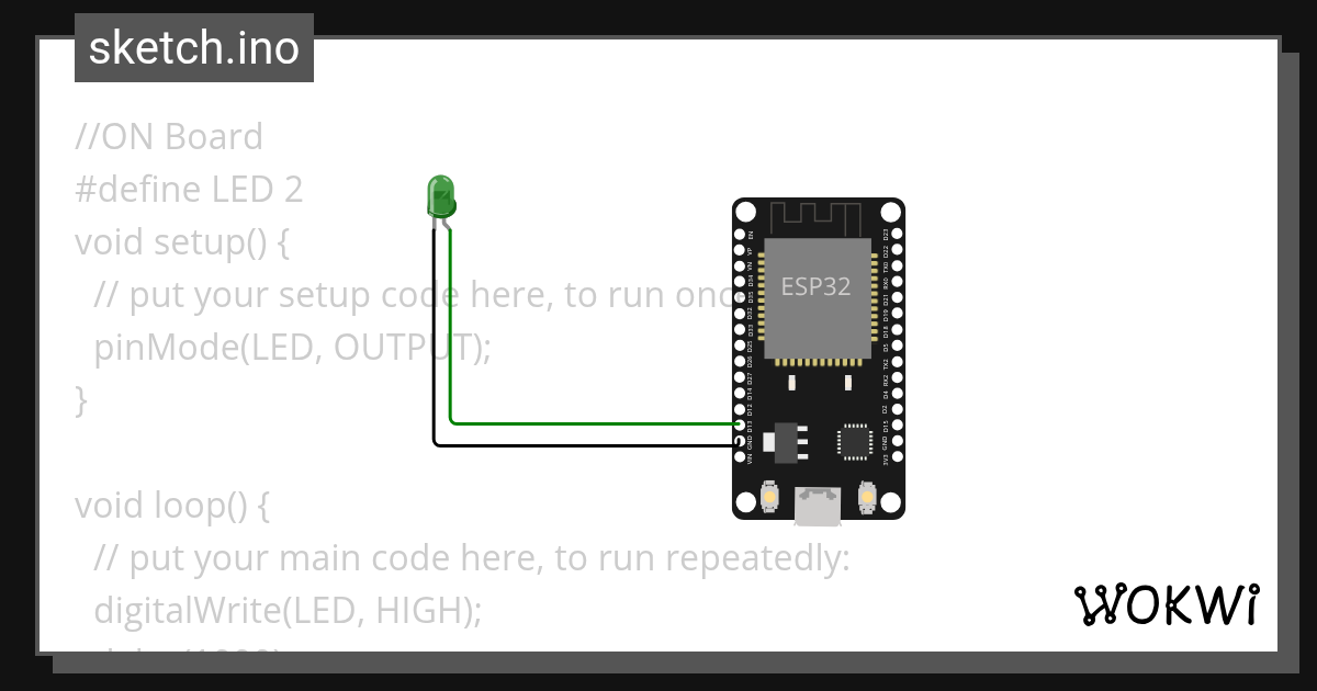 Blinking Copy (2)รติรัตน์ - Wokwi ESP32, STM32, Arduino Simulator