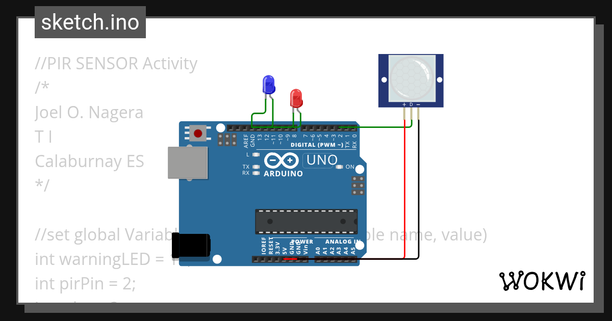 SENSOR - Wokwi ESP32, STM32, Arduino Simulator