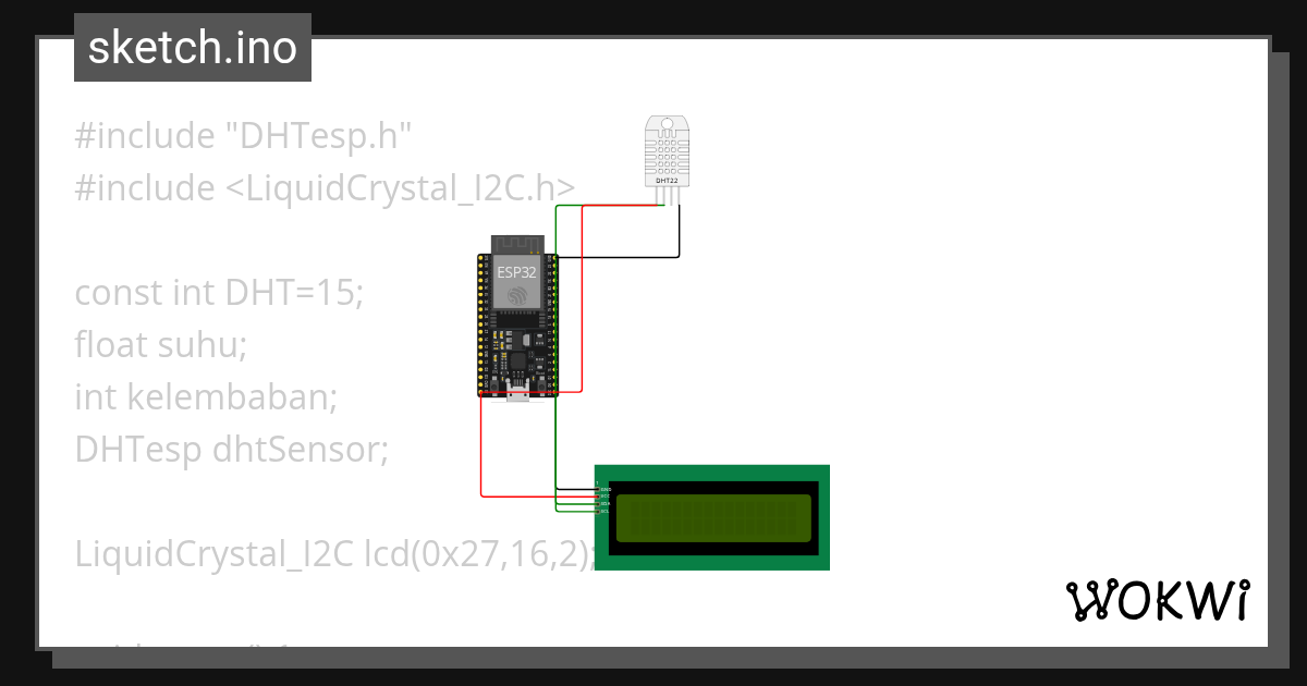 sensor dht 22 esp alfan - Wokwi ESP32, STM32, Arduino Simulator sensor dht 22 esp alfan - Wokwi ESP32, STM32, Arduino Simulator