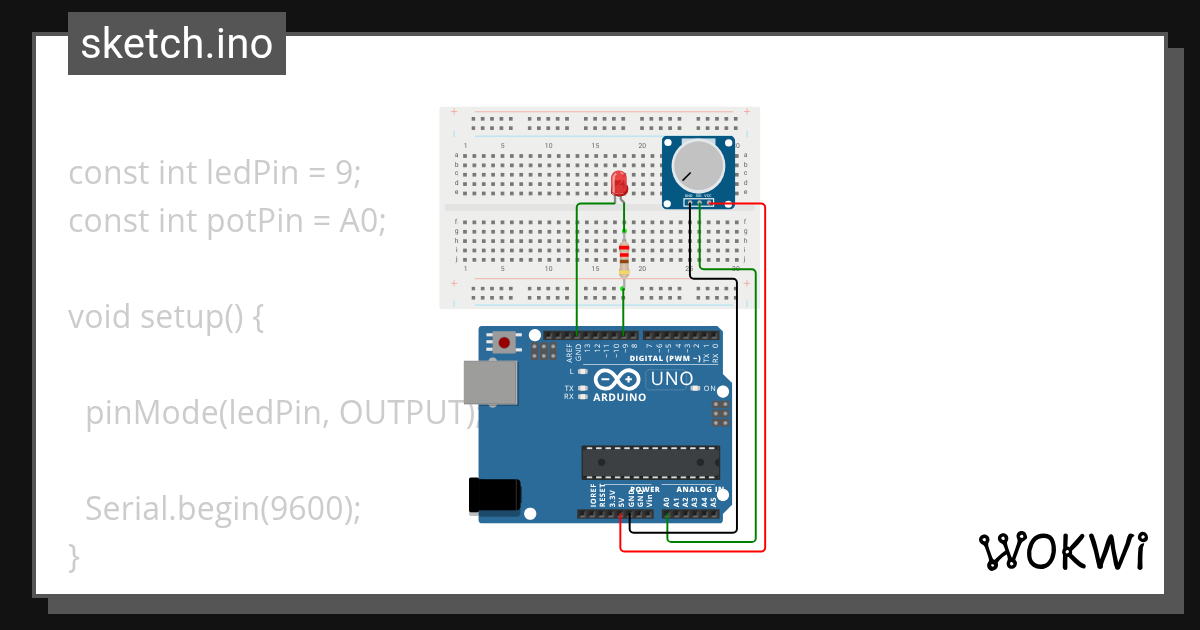 If Dengan Potensio Wokwi Esp32 Stm32 Arduino Simulator