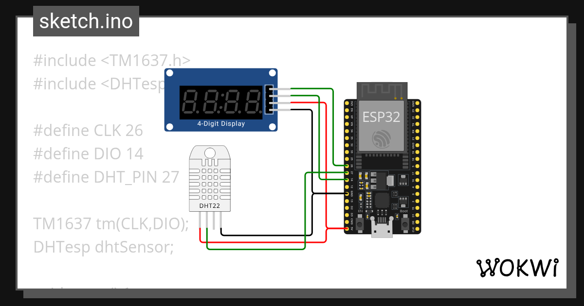 temp 7digit - Wokwi ESP32, STM32, Arduino Simulator