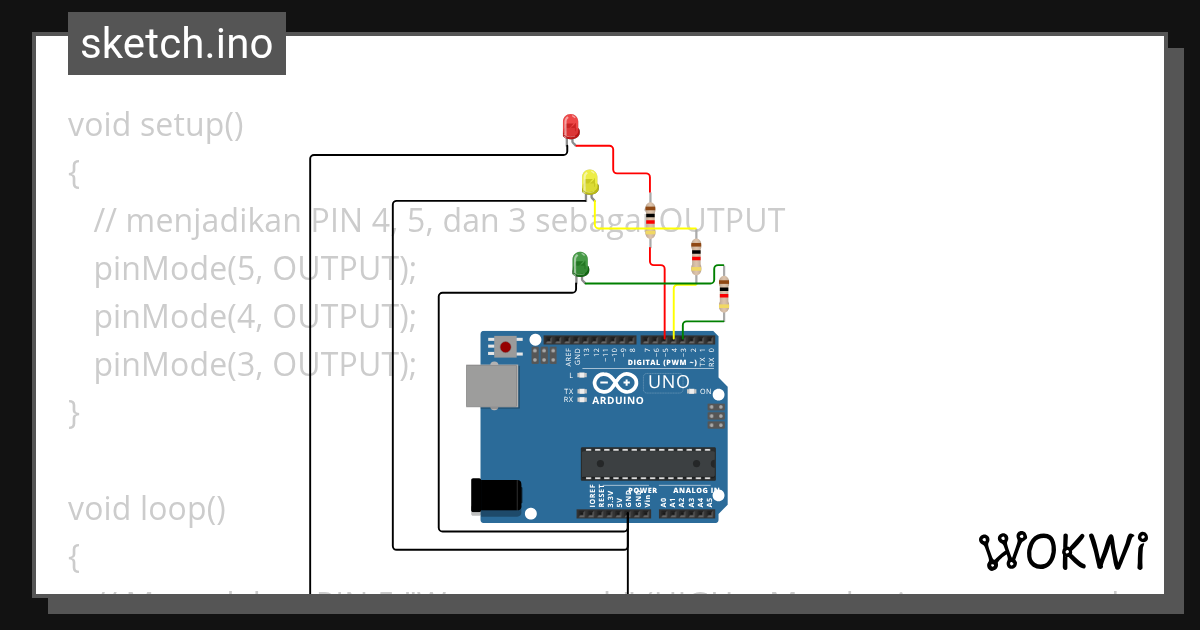 LALU LINTAS Ayu Maulidia XI.11 - Wokwi ESP32, STM32, Arduino Simulator