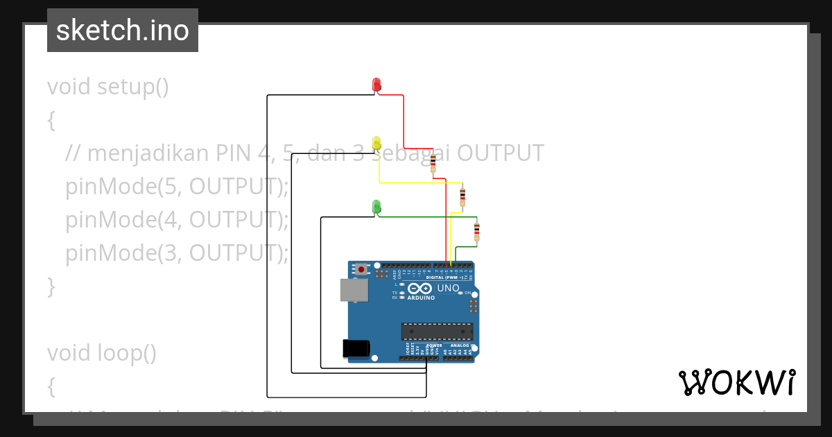 LALU LINTAS ARDINE RK 12.11 - Wokwi ESP32, STM32, Arduino Simulator