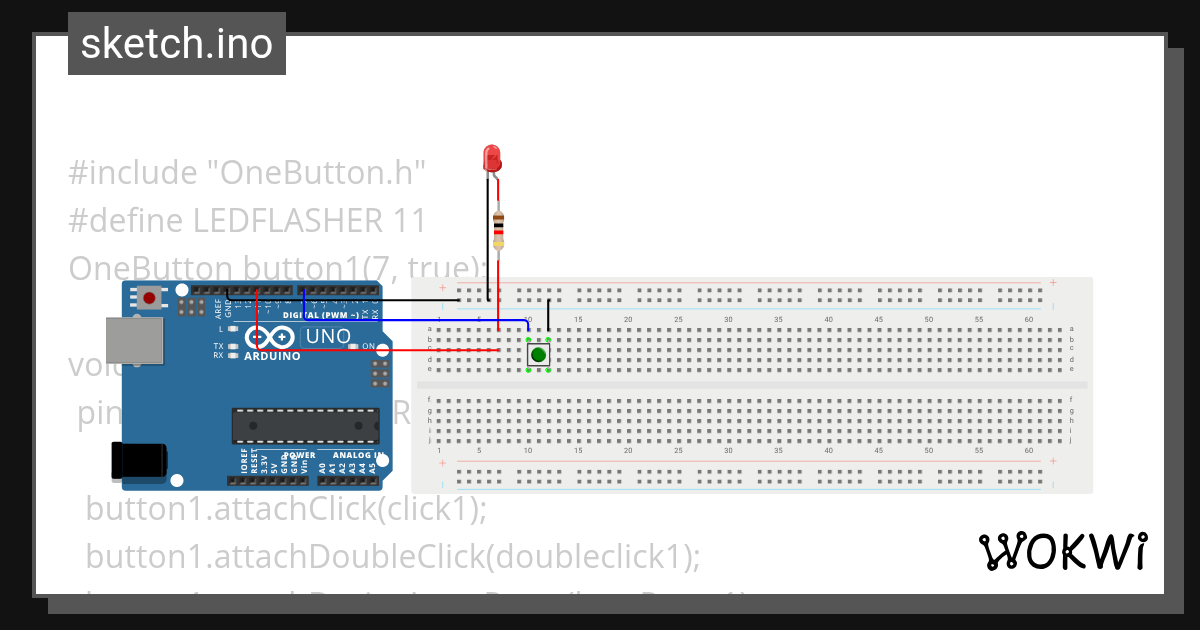 push button long double - Wokwi ESP32, STM32, Arduino Simulator