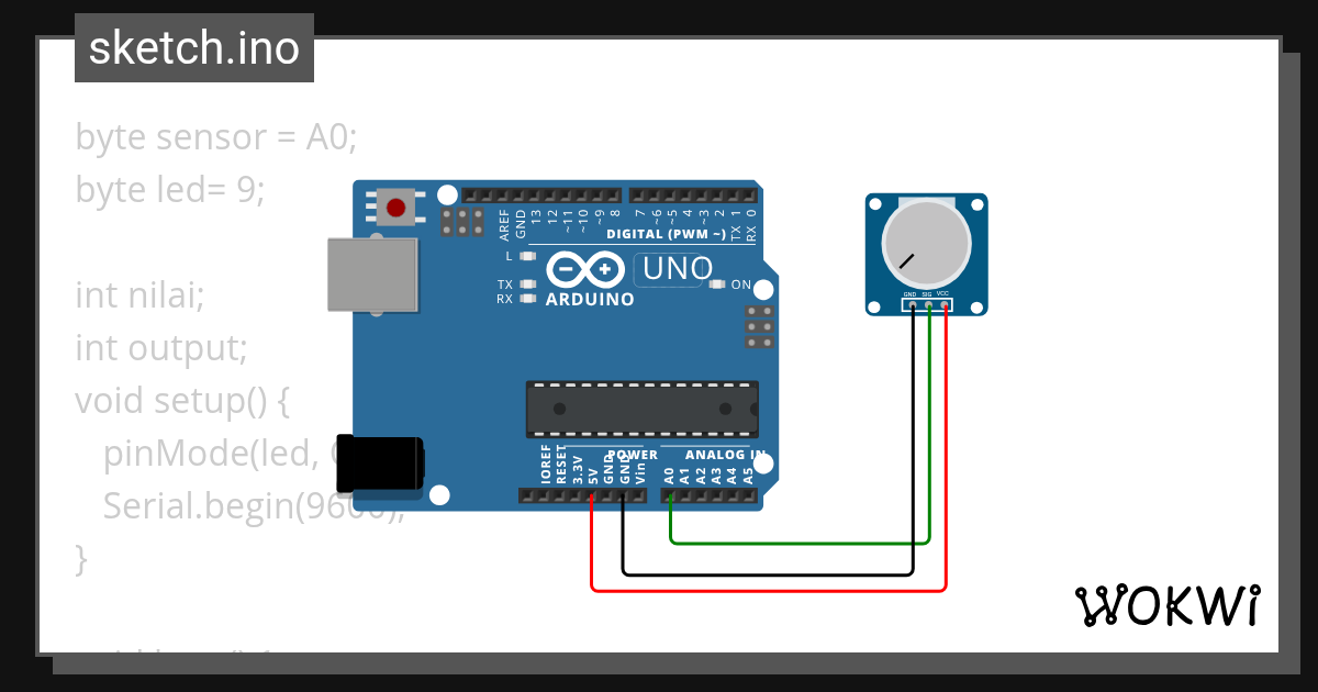 Sensor - Wokwi ESP32, STM32, Arduino Simulator