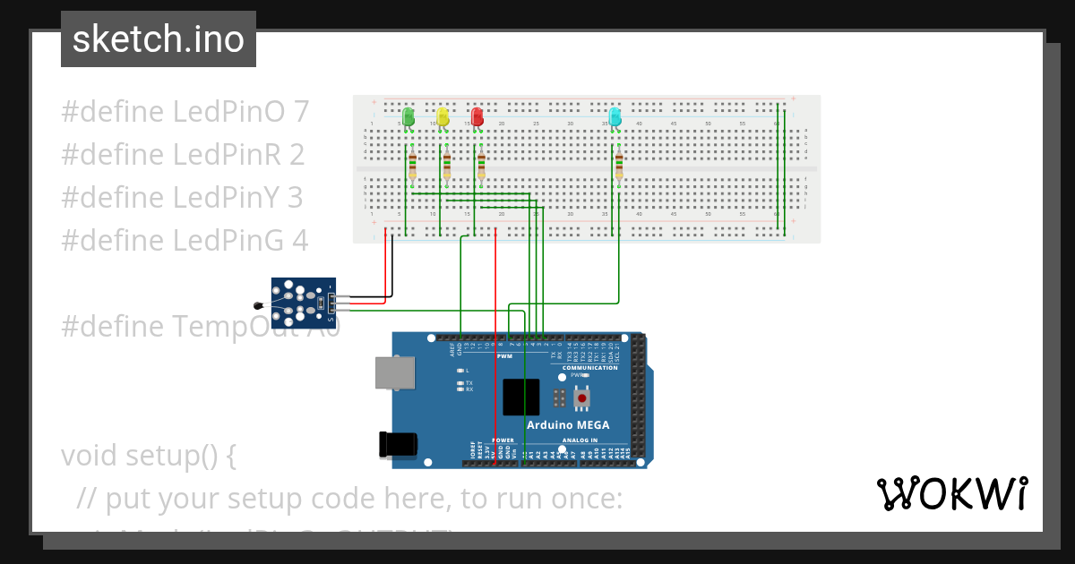 Server Temperature Control - Wokwi ESP32, STM32, Arduino Simulator