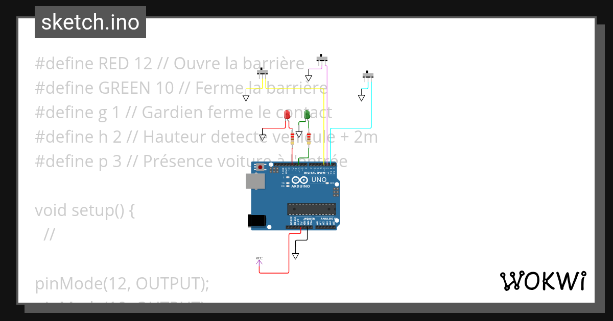 PARKING - Wokwi ESP32, STM32, Arduino Simulator