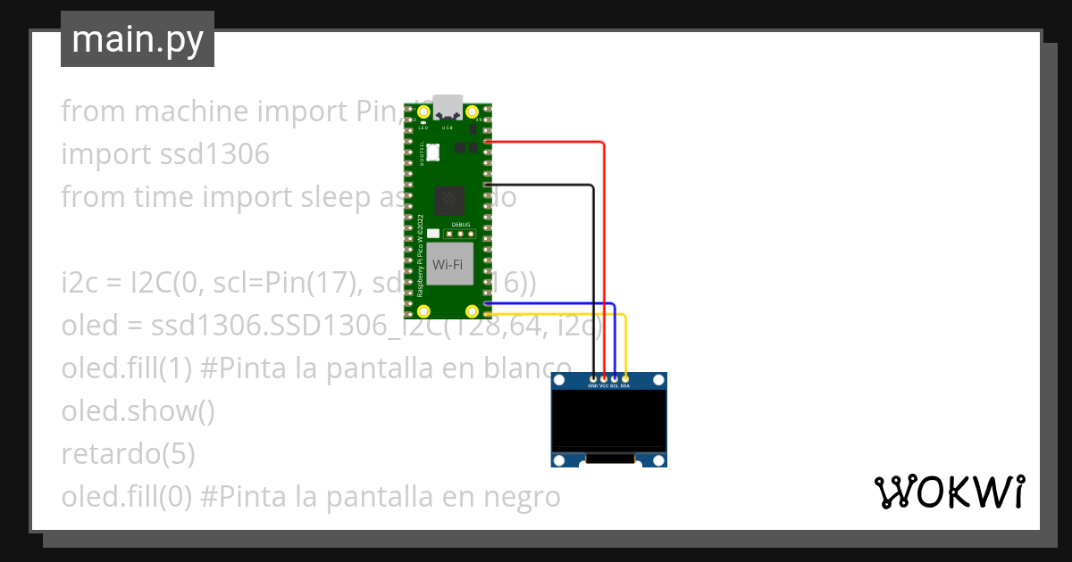Pantalla 01 - Wokwi ESP32, STM32, Arduino Simulator