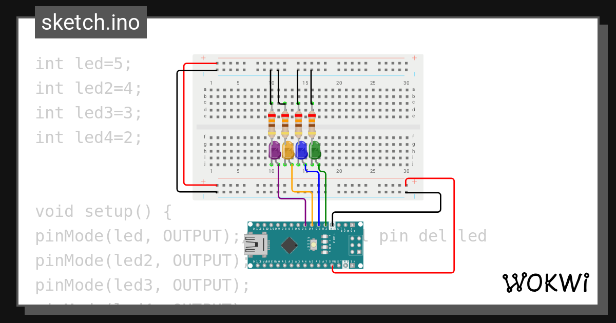 Leds Wokwi Esp32 Stm32 Arduino Simulator 9296