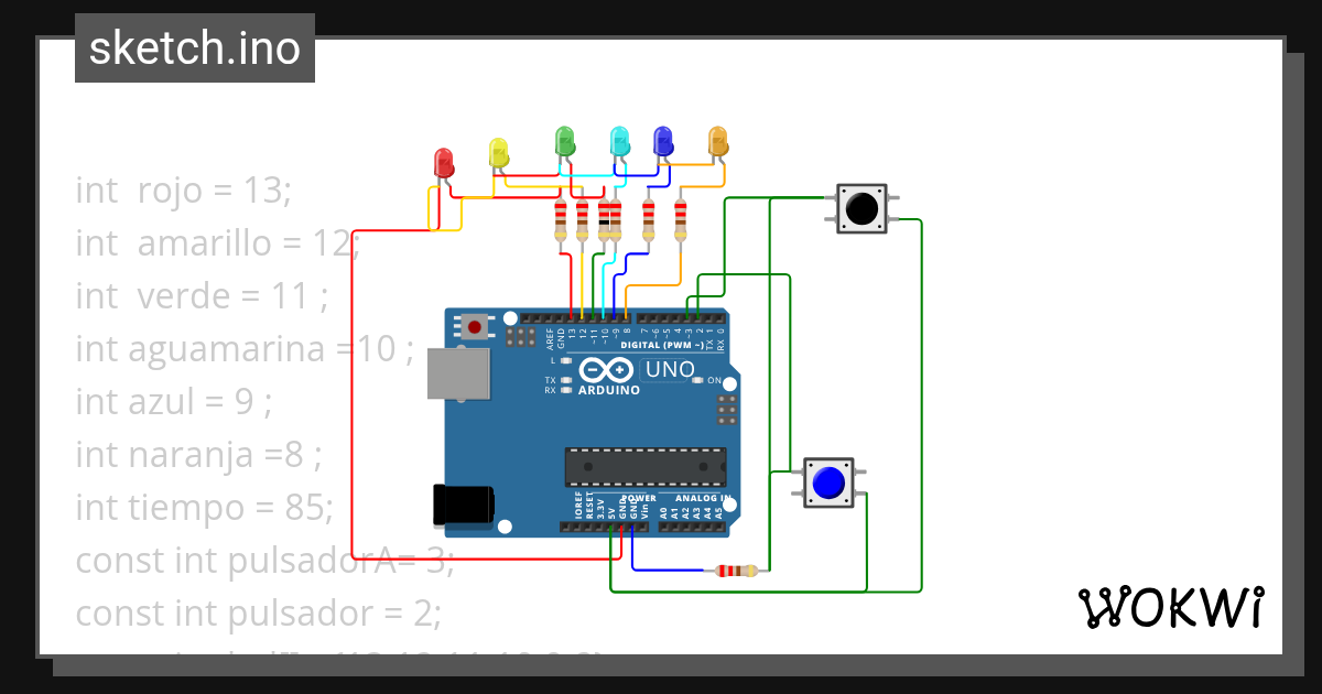 carro años 80 - Wokwi ESP32, STM32, Arduino Simulator