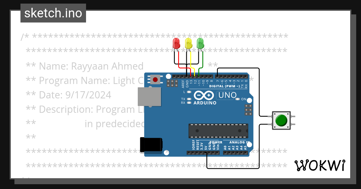 Light Chaser Patterns Wokwi Esp32 Stm32 Arduino Simulator 0067