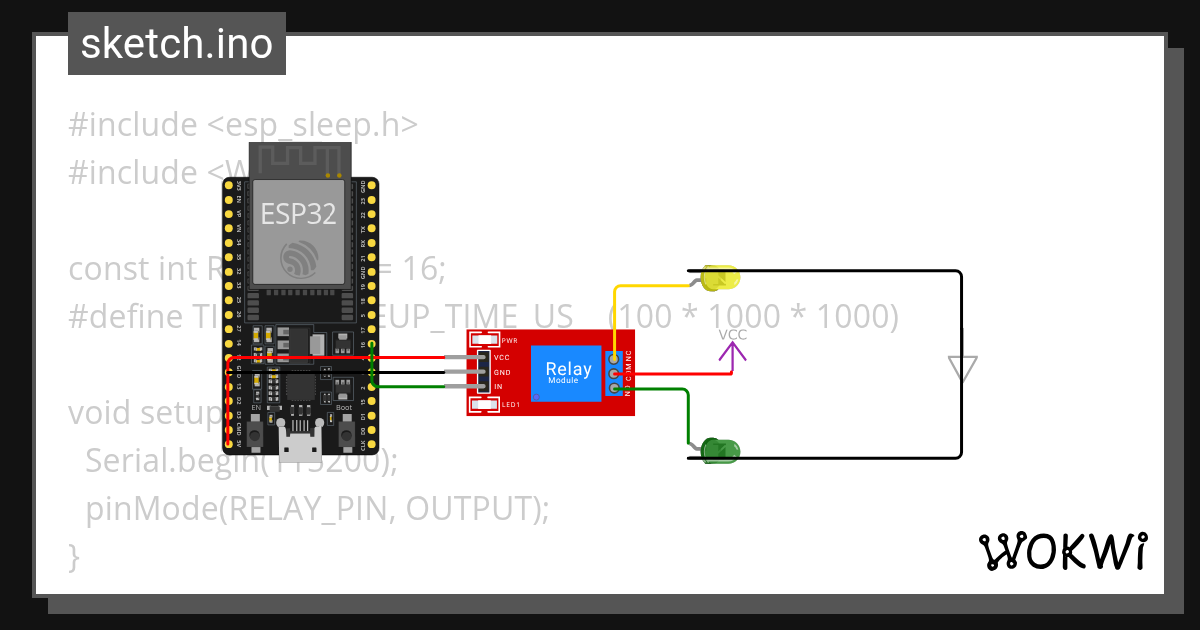 Esp Relay Wokwi Esp32 Stm32 Arduino Simulator