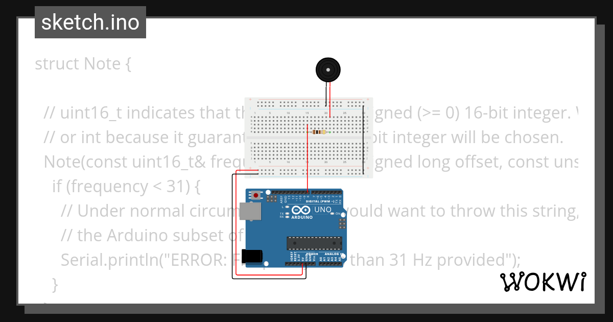 Musical Arduino UNO - Wokwi ESP32, STM32, Arduino Simulator