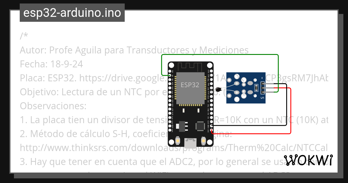 ESP32 Temperatura S-H - Wokwi ESP32, STM32, Arduino Simulator