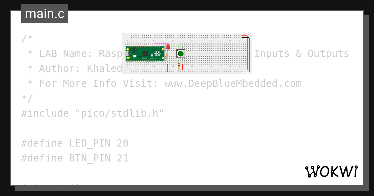 Raspberry Pi Pico Ledbutton C Sdk Copy Wokwi Esp32 Stm32 Arduino