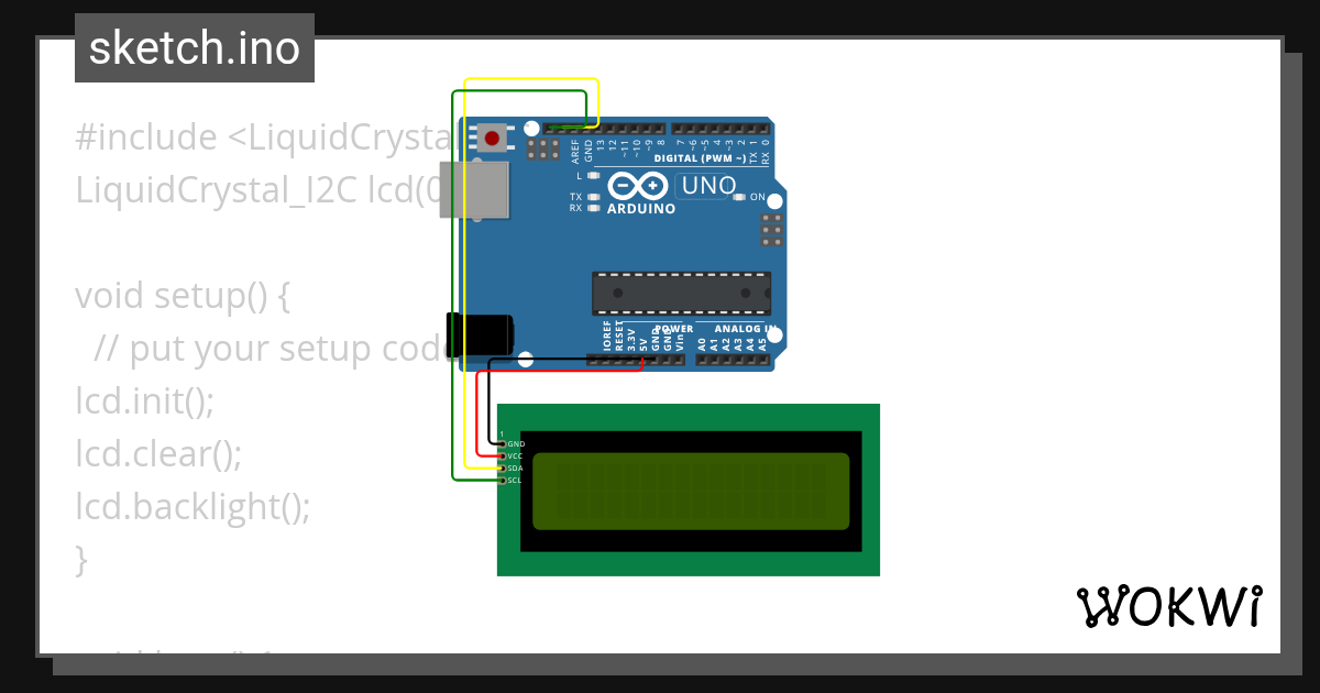 LCD X7 AJI 99 - Wokwi ESP32, STM32, Arduino Simulator LCD X7 AJI 99 - Wokwi ESP32, STM32, Arduino Simulator