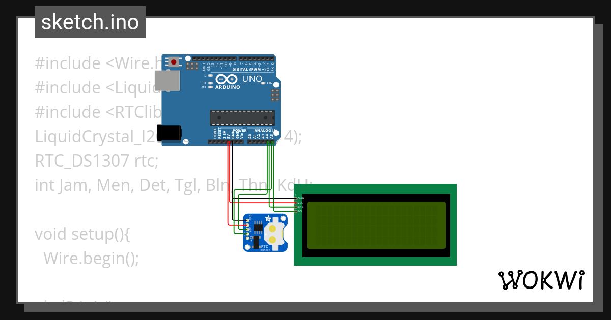 DS1307 RTC - Wokwi ESP32, STM32, Arduino Simulator DS1307 RTC - Wokwi ESP32, STM32, Arduino Simulator
