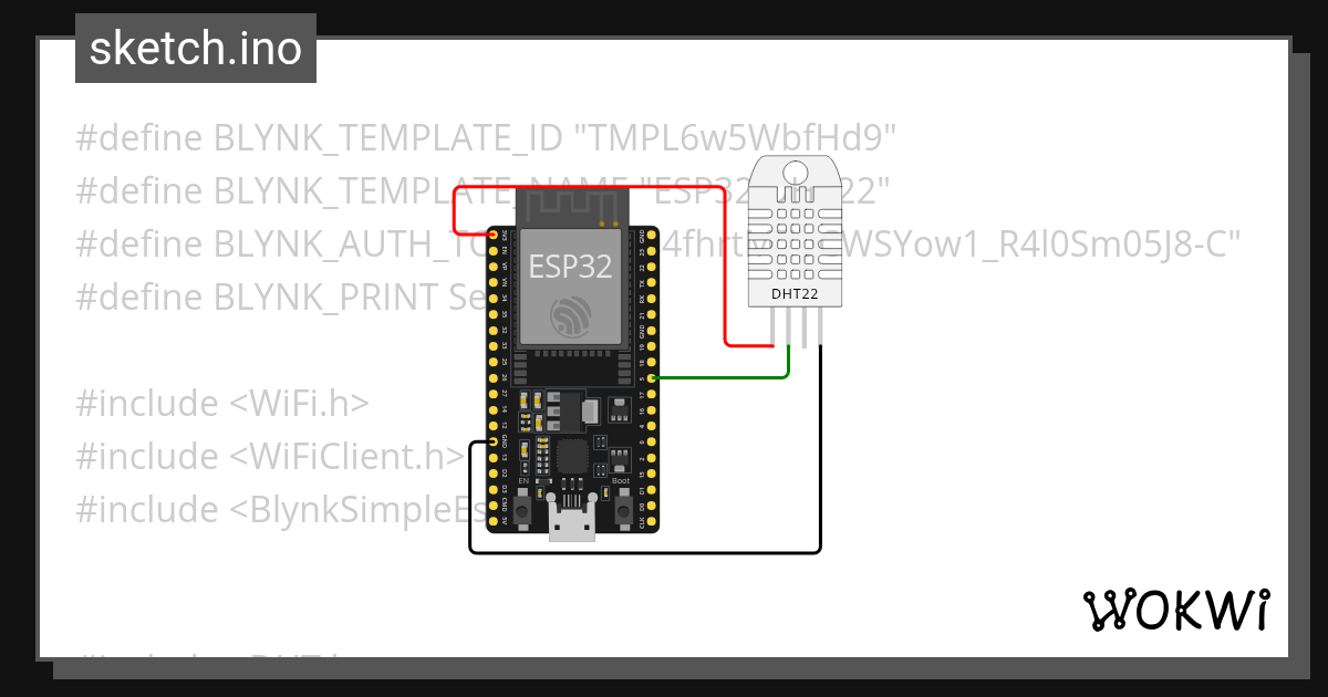 Suhu Blynk Wokwi Esp32 Stm32 Arduino Simulator 8537