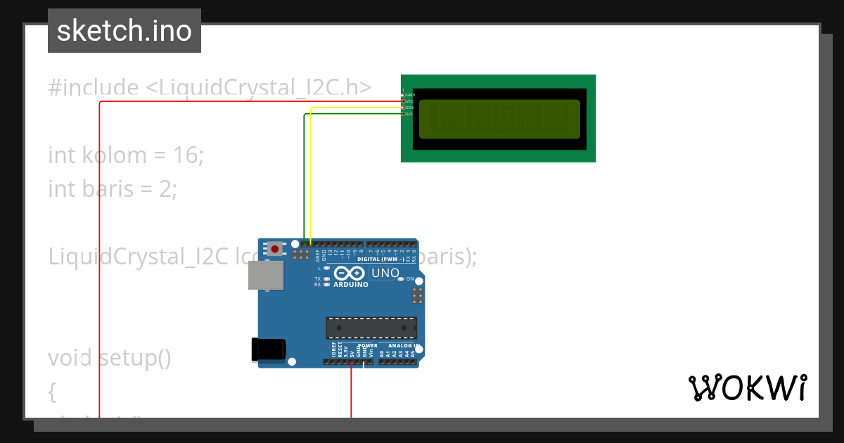 Project 1 Running Text Copy - Wokwi ESP32, STM32, Arduino Simulator