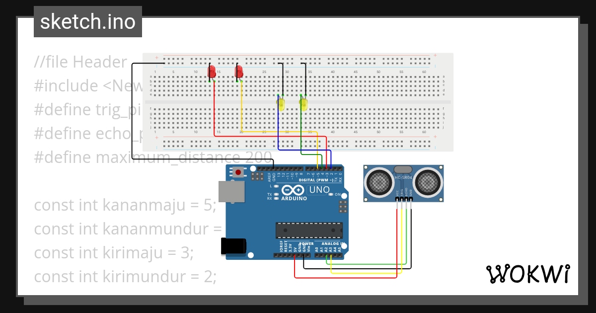 Codingan Robot DC - Wokwi ESP32, STM32, Arduino Simulator