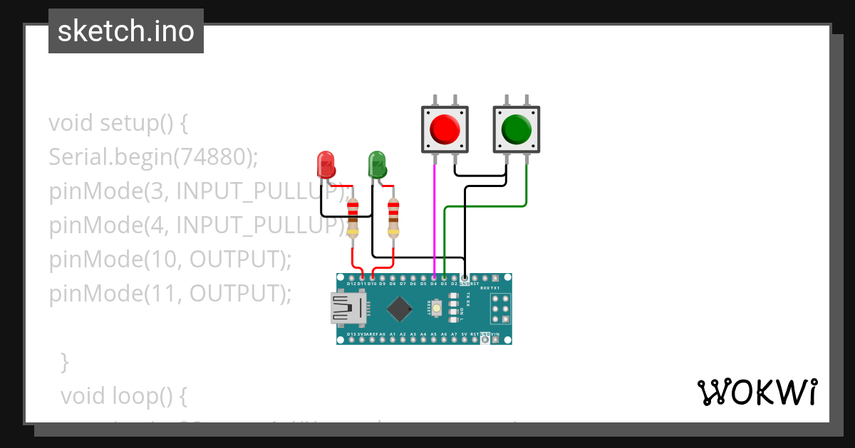 Gyver_lesson2_millis - Wokwi ESP32, STM32, Arduino Simulator