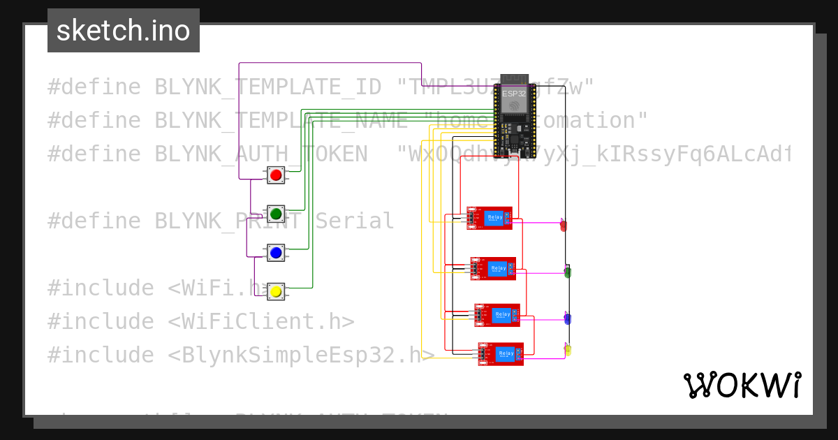 Home Automation Wokwi Esp32 Stm32 Arduino Simulator 7714