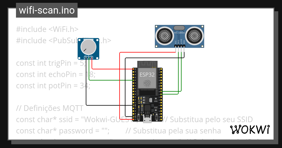 potenciometro-SensorMovimento - Wokwi ESP32, STM32, Arduino Simulator