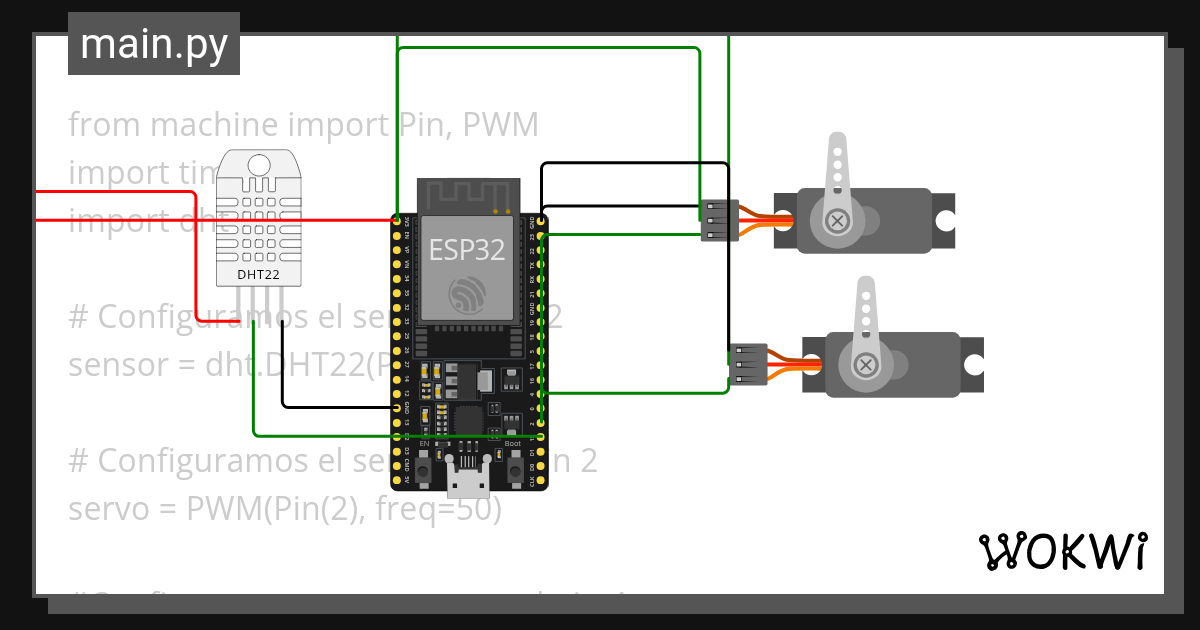 servo micropython - Wokwi ESP32, STM32, Arduino Simulator