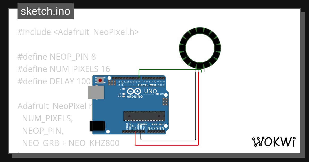 Atividade Neo Wokwi Esp32 Stm32 Arduino Simulator 