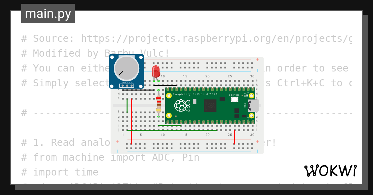 Analog Read In Micropythonpy Copy Wokwi Esp32 Stm32 Arduino Simulator