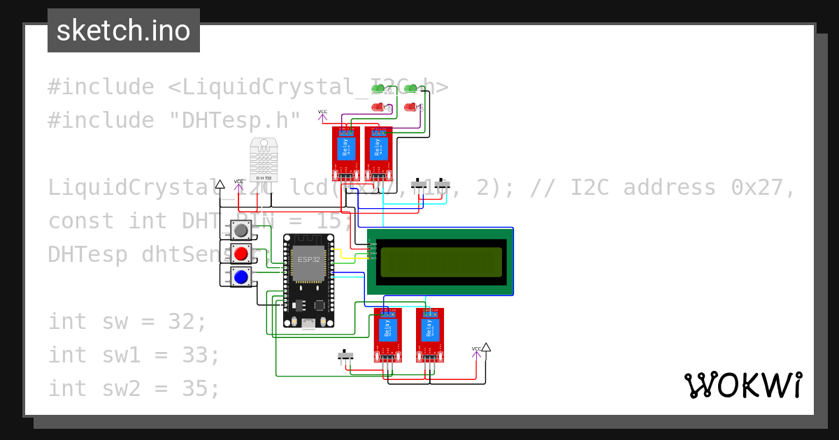 Dht22 To Relay No Lcd 3 Wokwi Esp32 Stm32 Arduino Simulator 4154