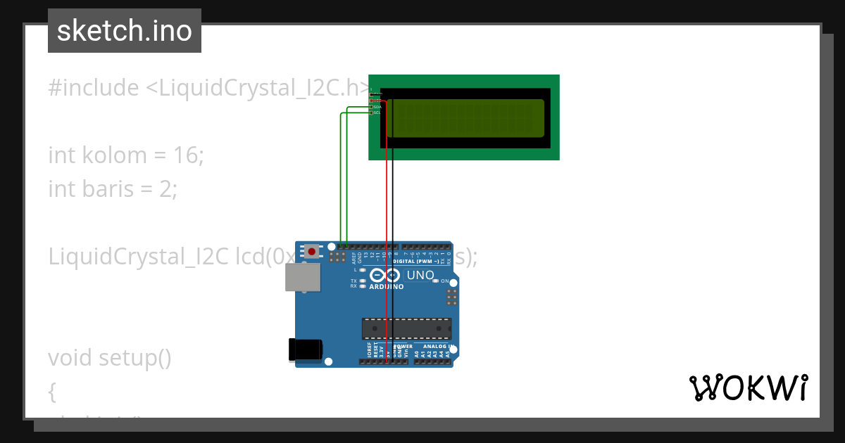 Runing Text - Wokwi ESP32, STM32, Arduino Simulator