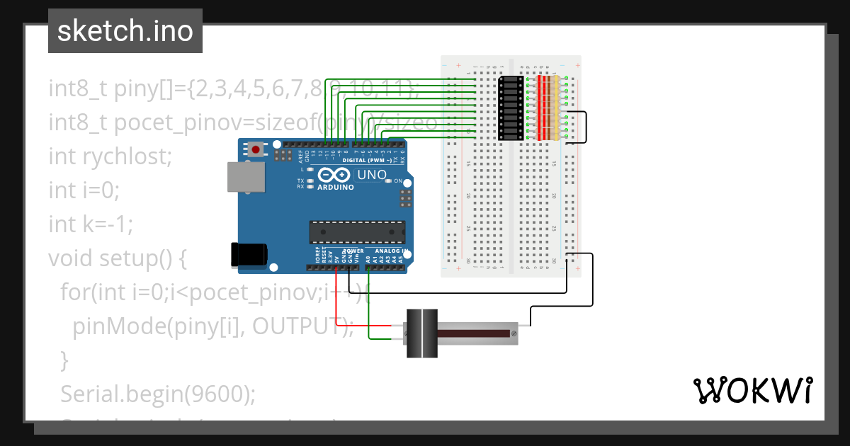 LED pasik Copy2 - Wokwi ESP32, STM32, Arduino Simulator LED pasik Copy2 - Wokwi ESP32, STM32, Arduino Simulator