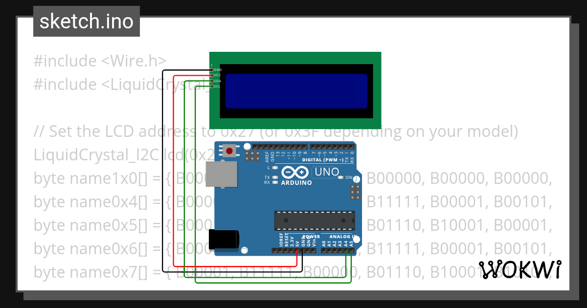 prj9 LCD THAI RUN - Wokwi ESP32, STM32, Arduino Simulator