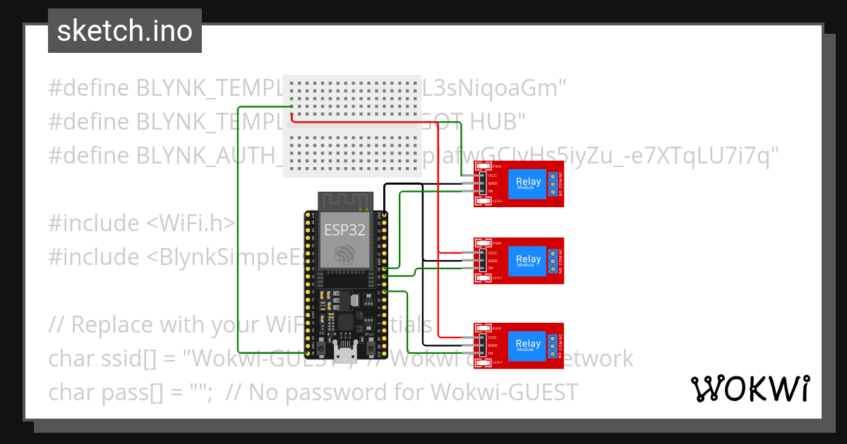 Relay - Wokwi ESP32, STM32, Arduino Simulator