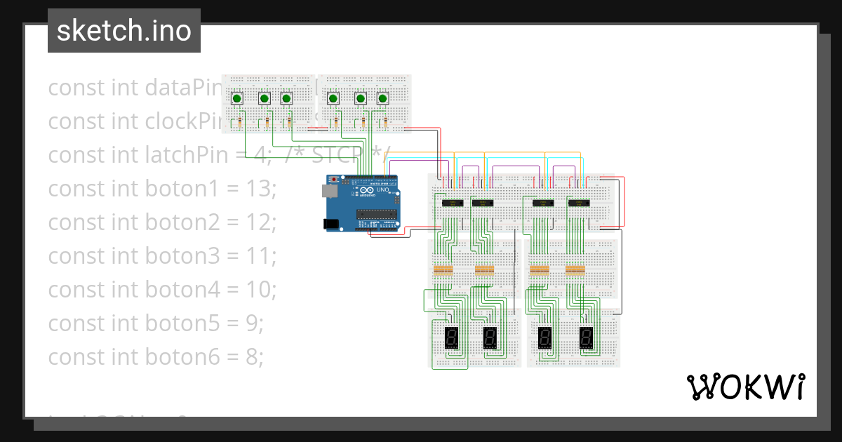 EQUIPO CON BOTONES Y 2 DISPLAYS OK Copy - Wokwi ESP32, STM32, Arduino Simulator